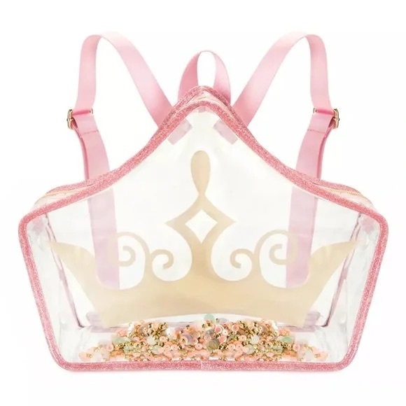 Disney | Accessories | Disney Store Princess Tiara Crown Clear Backpack ...